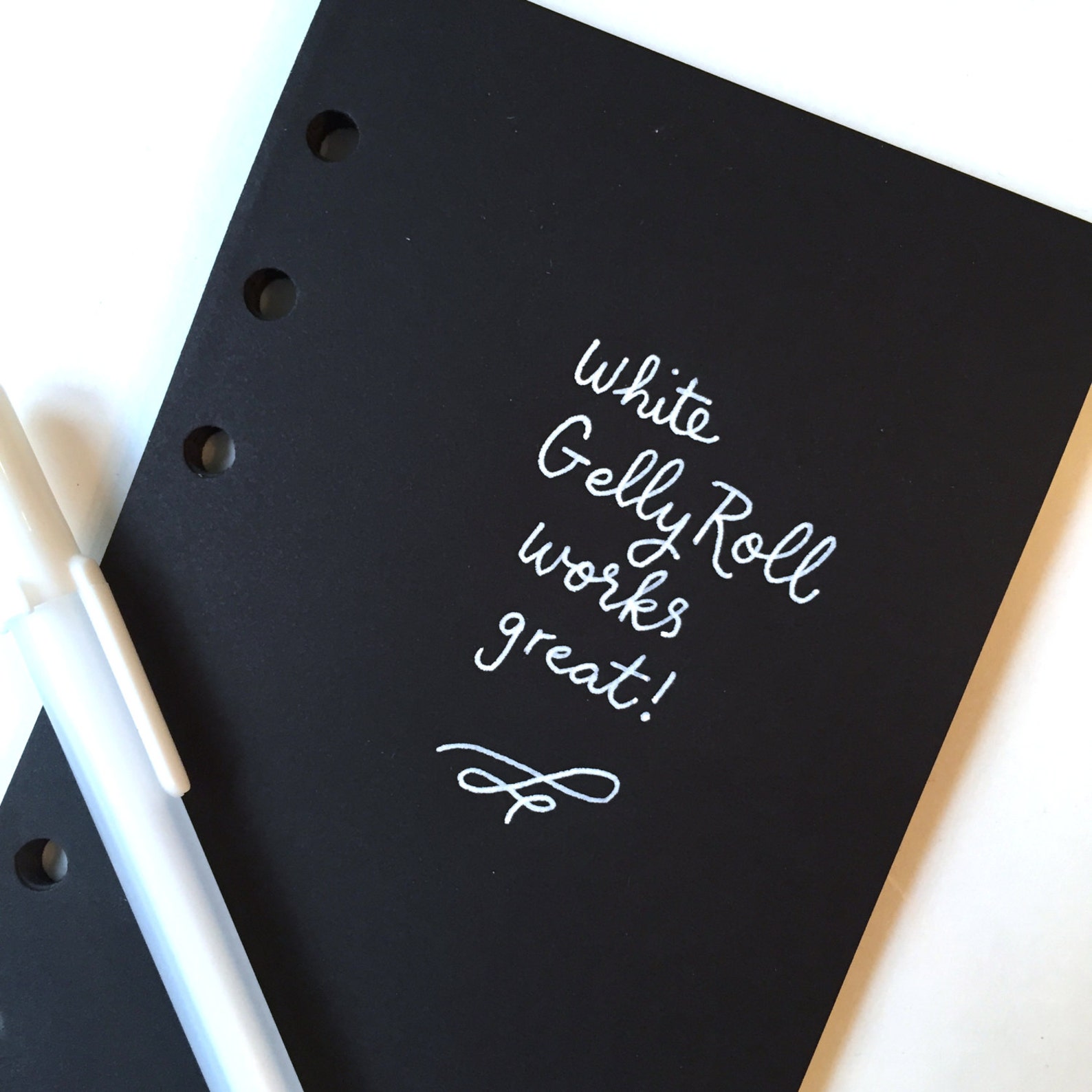 BLACKOUT! Black Planner Paper Fits Happy Planner Big & Levenger Circa ...