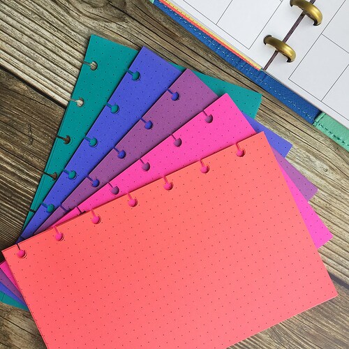 NEON Planner Paper Fits Happy Planner & Levenger Circa Size - Etsy