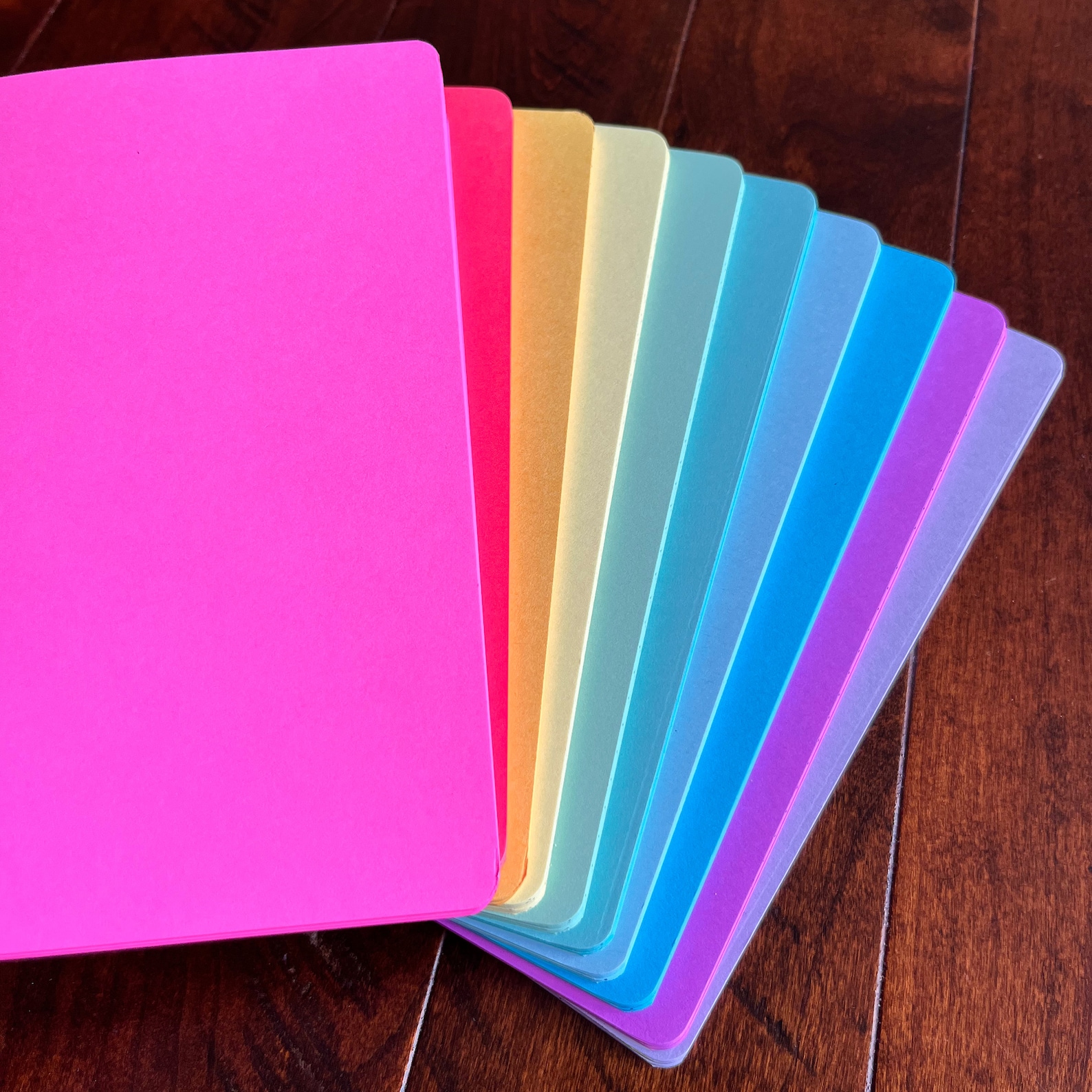 BUNDLE of 10 RAINBOW Travelers Notebooks Inserts / Cahier / Standard ...