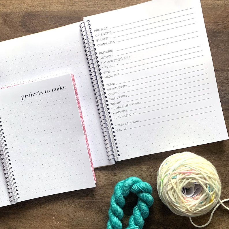 Spiral Knit & Crochet Notebook - Etsy