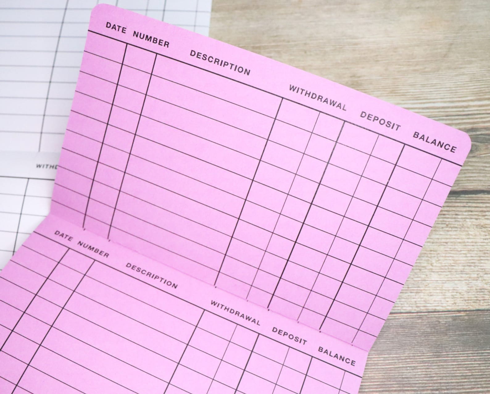 CHECKBOOK Register Traveler's Notebook Insert Choice of 23 Colors and 8 ...