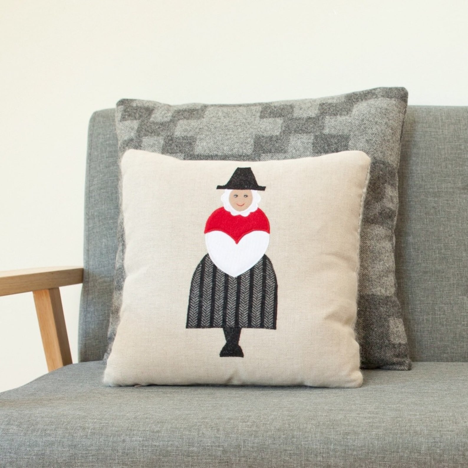 Handmade Welsh Lady Cushion - Etsy