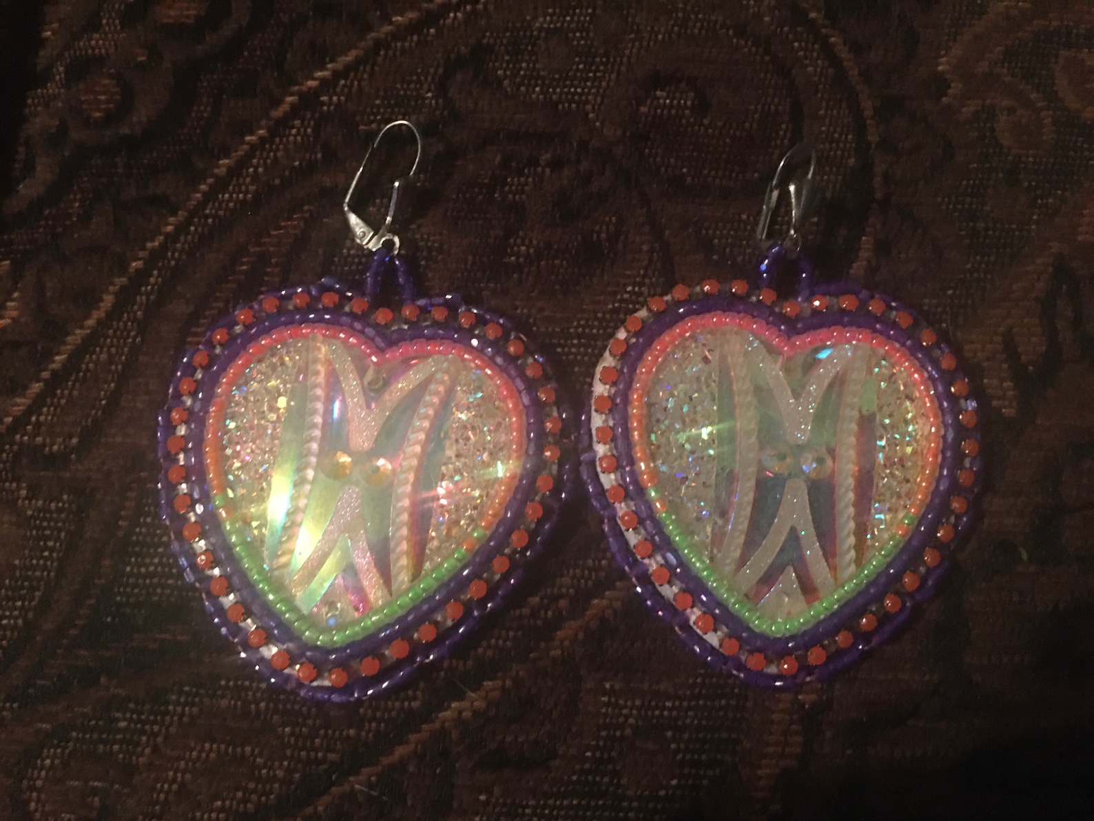 Native American Earrings Heart Shaped - Etsy