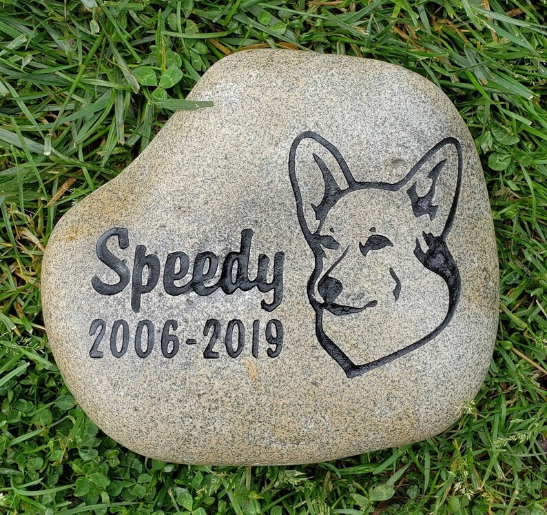 Personalized Pet Memorial Stone 78 Corgi Pembroke | Etsy