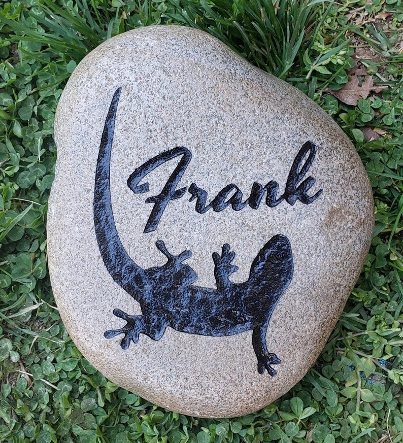 Personalized Pet Memorial Stone, 7”/8”, Engraved, Burial Grave Marker ...