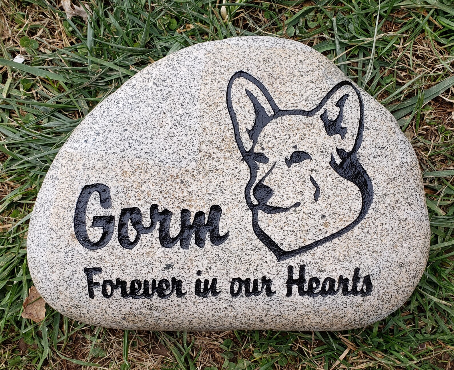 Personalized Pet Memorial Stone 78 Corgi Pembroke | Etsy