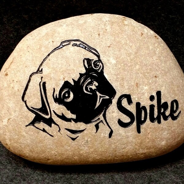 Pug Memorial Stone - Etsy