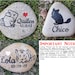 Pet Memorial Chinchilla Stone 5”/6" or 7”/8", Engraved Personalized ...