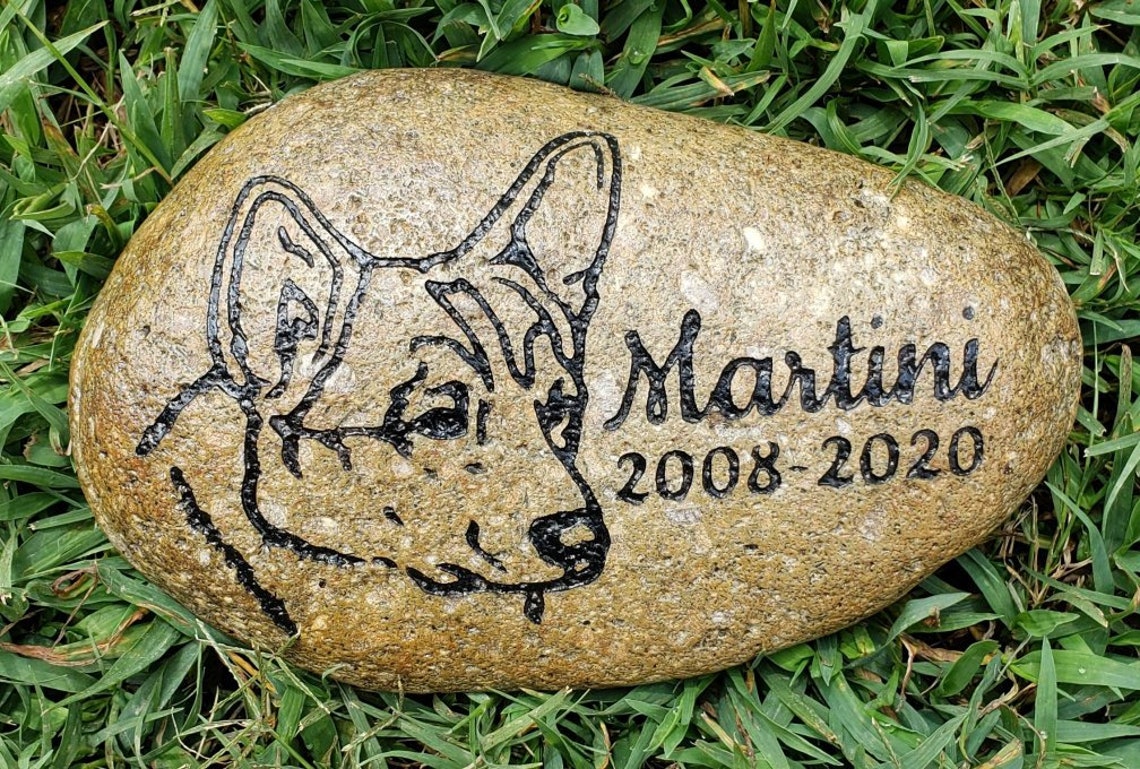 Personalized Pet Memorial Stone 78 Corgi Pembroke | Etsy