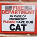 Pet Emergency Sign, 8"x 10" Coroplast, UV Printed, Fire Dept, Pets ...