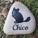 Pet Memorial Chinchilla Stone 5”/6" or 7”/8", Engraved Personalized ...