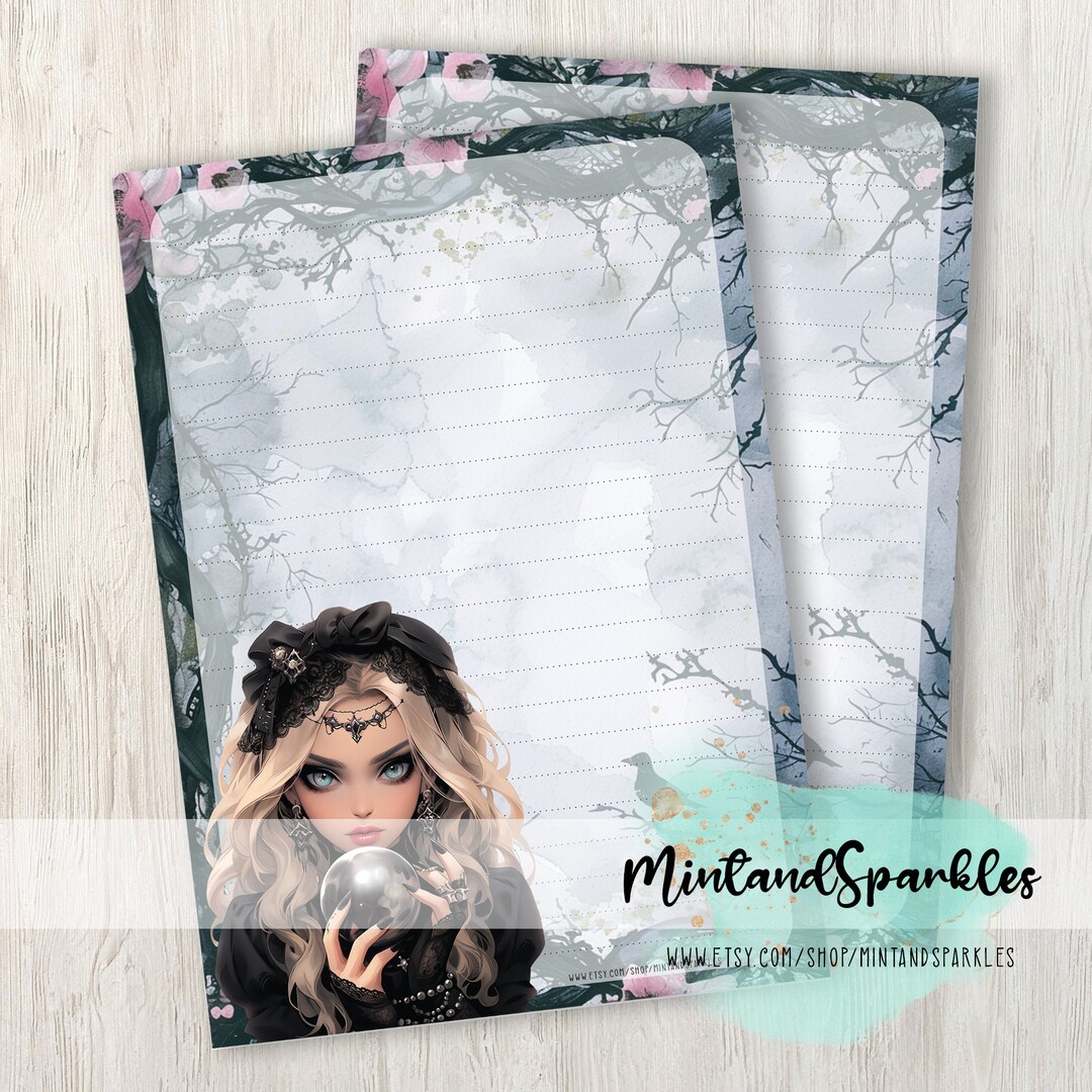 Fortune Teller Letter Writing Paper Sheets - Etsy