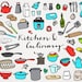 Kitchen and Culinary Clipart - Chef Clipart, Kitchen Clipart, Cooking ...