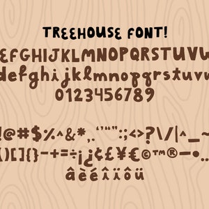 Treehouse Font - Fun Handwriting Typeface for Cricut and Crafting ...