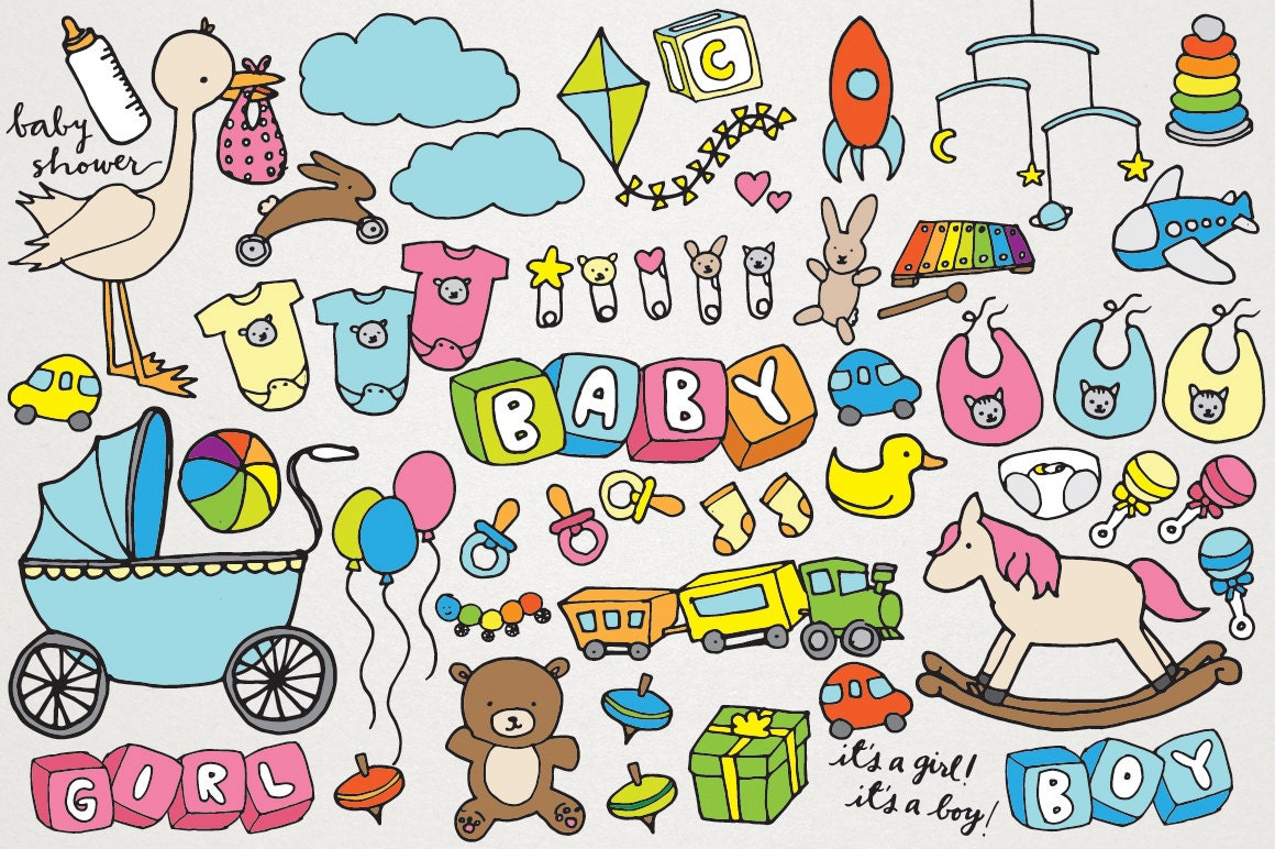 Baby Girl Toys Clipart