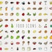 Food Icons Clip Art - Hand Drawn Clipart, Foodie Icons, Food ...