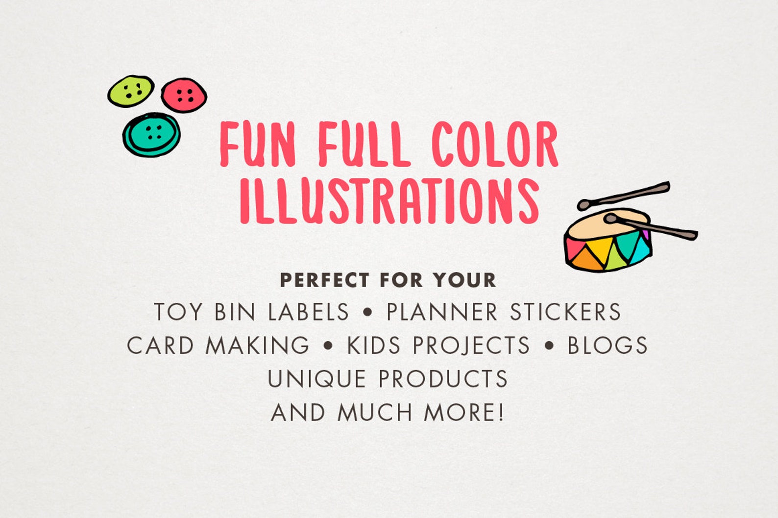 Kids Toys Icons Set - Baby and Toddler Icons, Toys Clipart Set, Hand ...