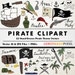 Pirate Clipart Pirate Party Decorations, Instant Download, Pirate Clip ...