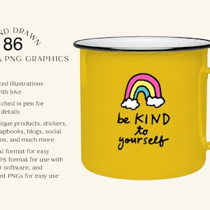 Self Love Icons Clipart Set - Self Care, Mental Health, Therapy Self ...