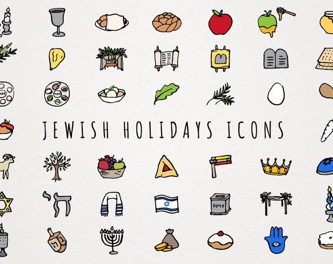 Rosh Hashanah Clipart- Yom Kippur Sukkot Clip Art- Instant Download ...