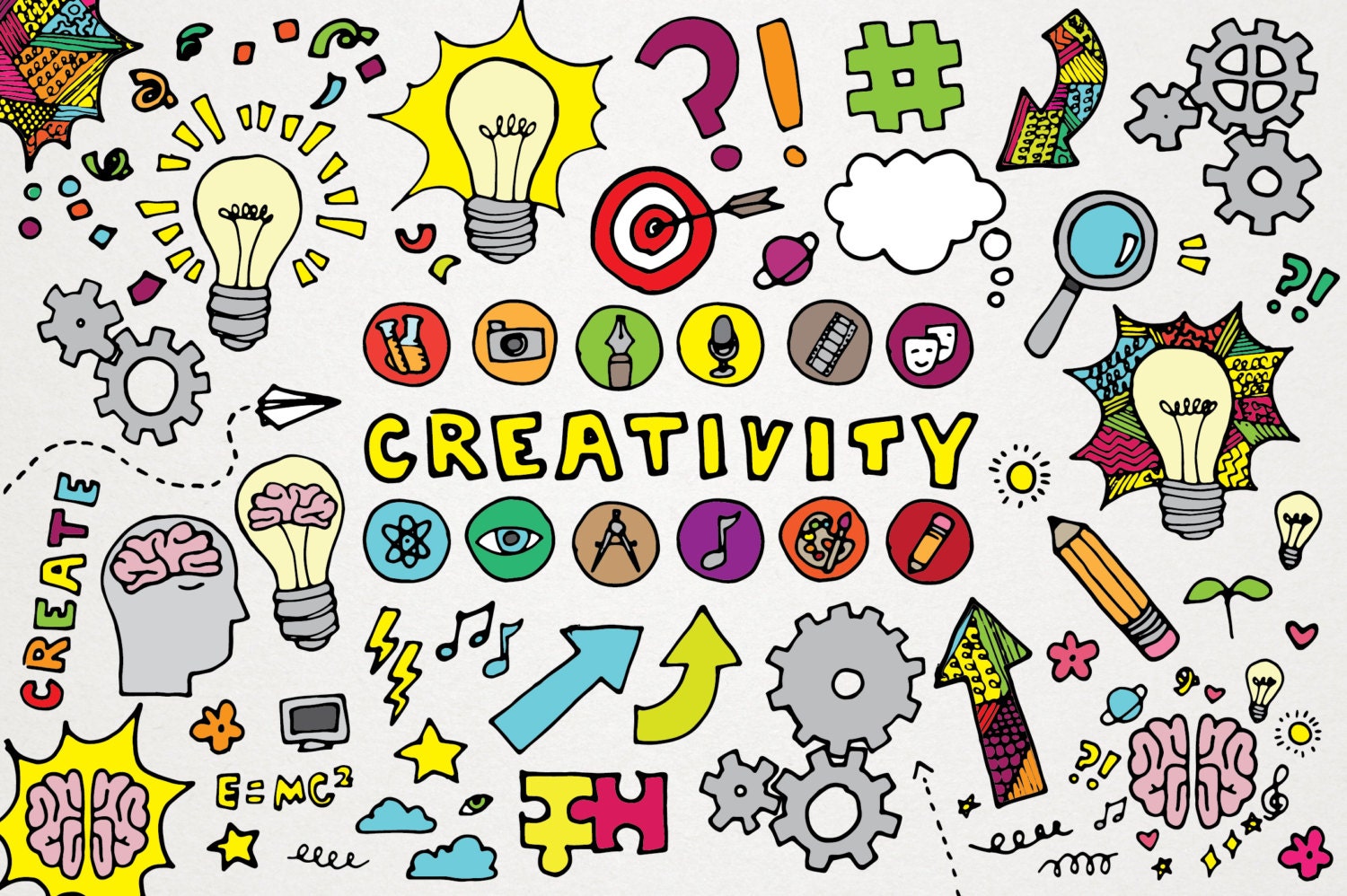 Creativity Clipart Arts and science clipart back to school | Etsy Creativity Clipart Arts and science clipart back to school | Etsy