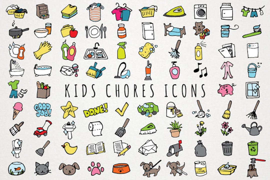 Boys Chores C Clip Art