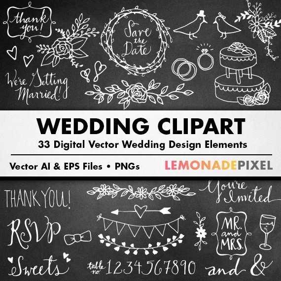 Chalkboard Wedding Art