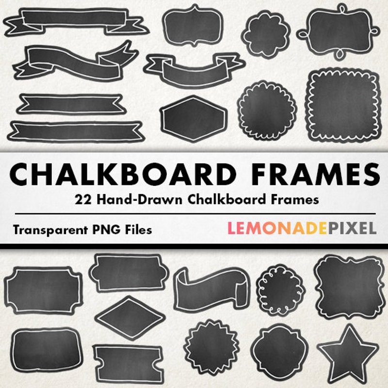 Chalkboard Frames - Etsy