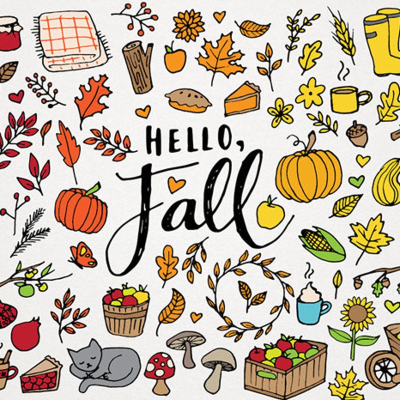 Fall Clipart - Etsy