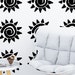Sunburst Floor Stencil Sun Wall Stencil Modern Surface - Etsy