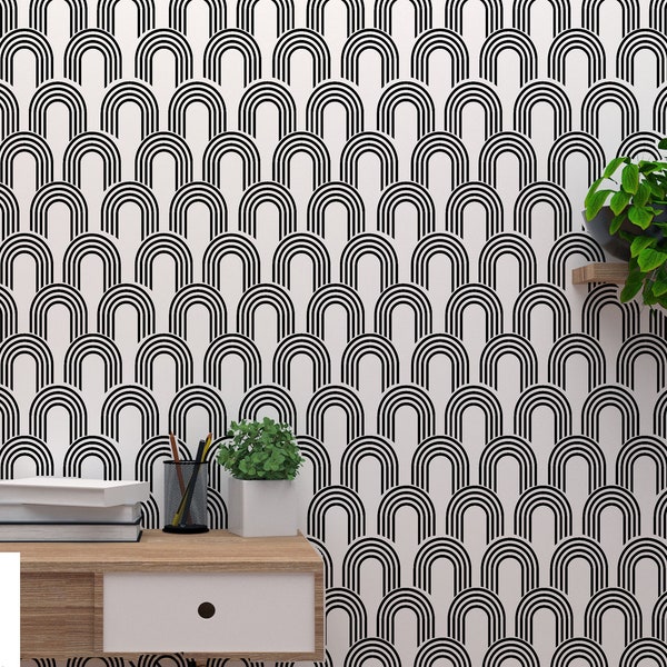 Stencil Wallpaper Art Deco - Etsy