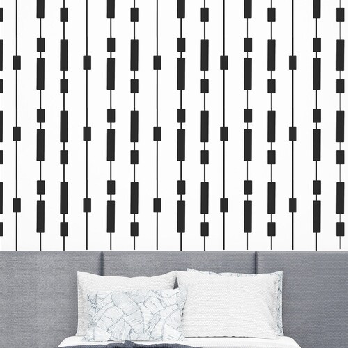 Mid Century Modern Stencil Medium Wall Stencil Modern Hand - Etsy