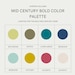 Mid Century Modern Bold Paint Palette Whole Home Minimalist - Etsy