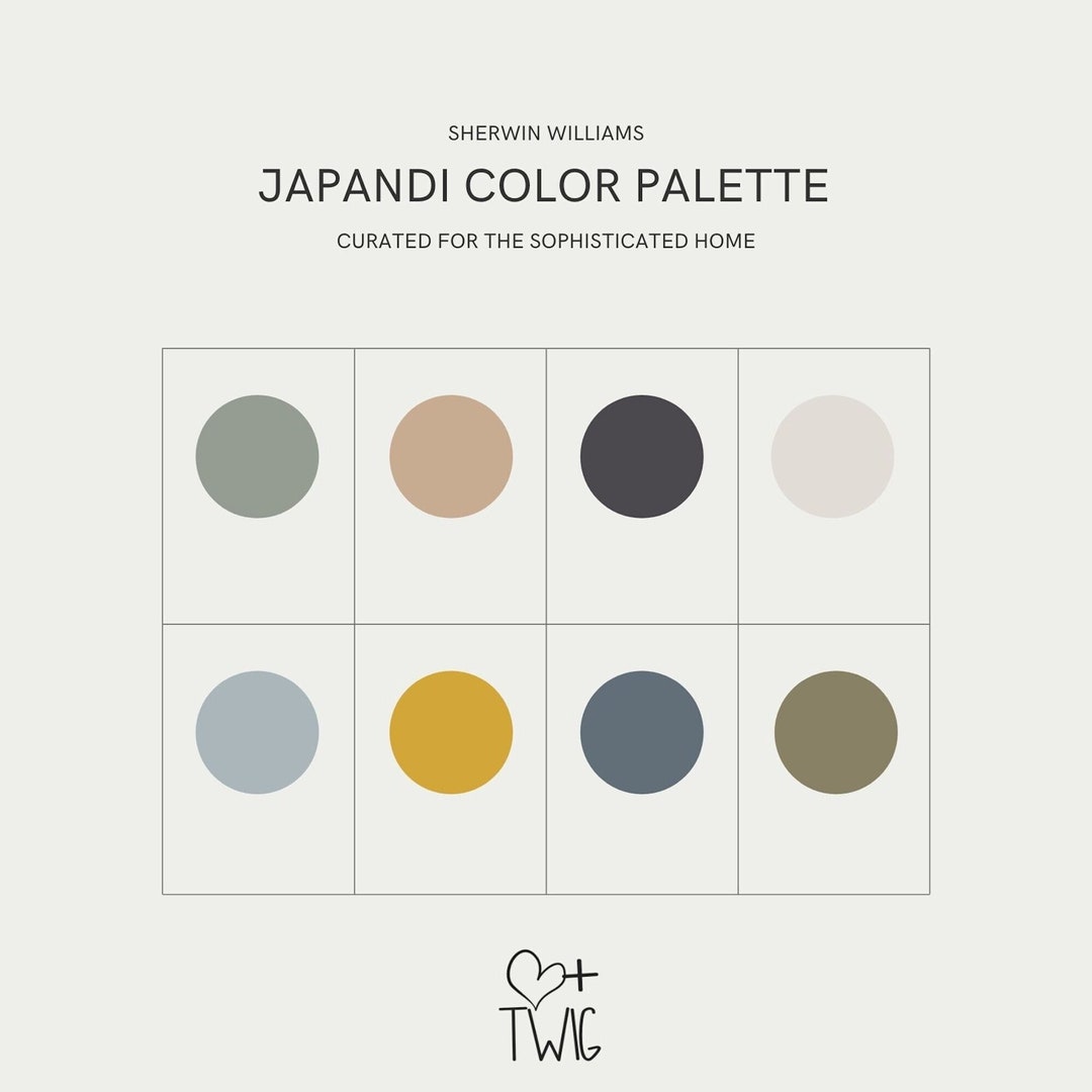 Japanese Scandinavian Paint Palette, Whole Home Minimalist Paint Colors ...
