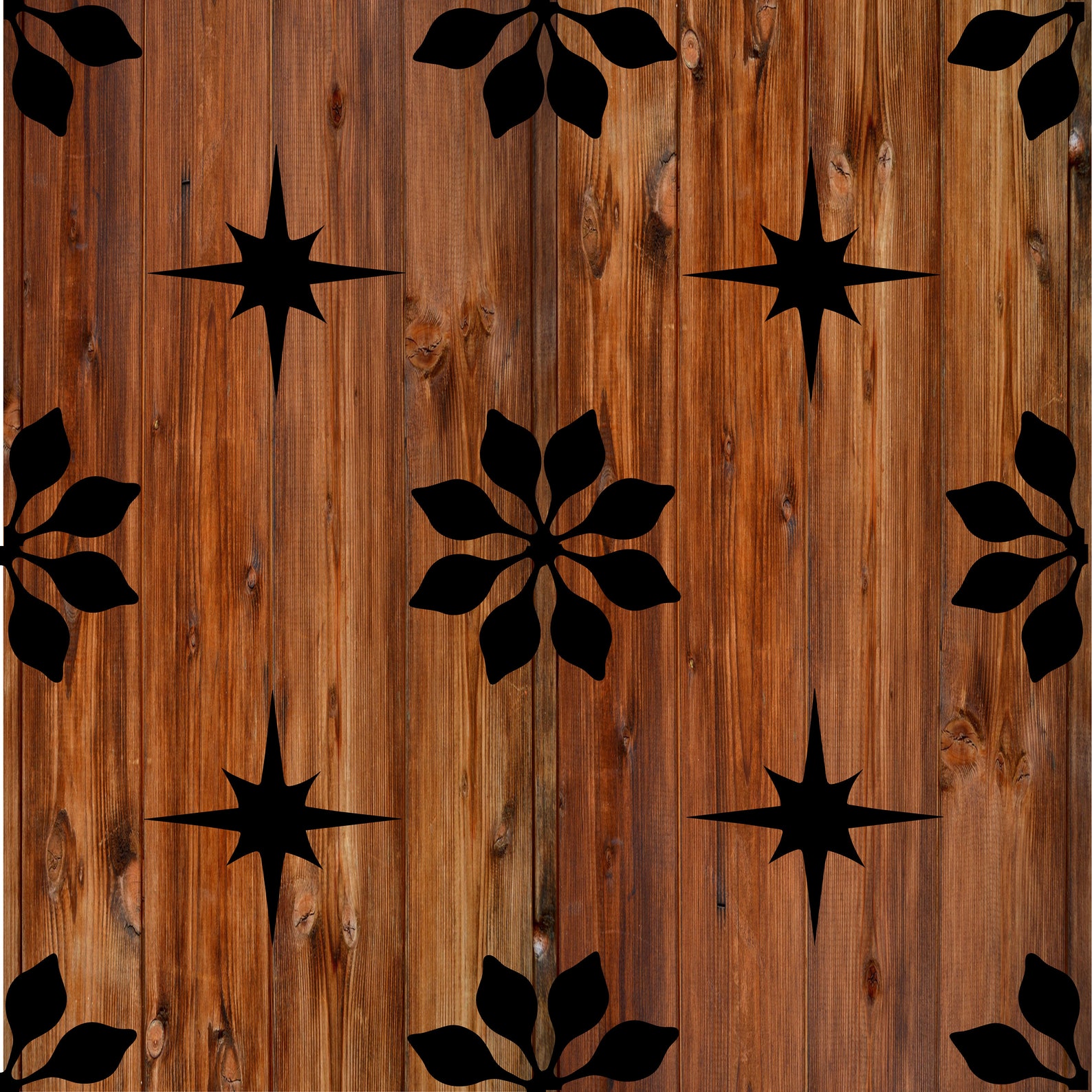Floral Floor Tile Stencil: Colonial Farmhouse Boho Decor - Etsy