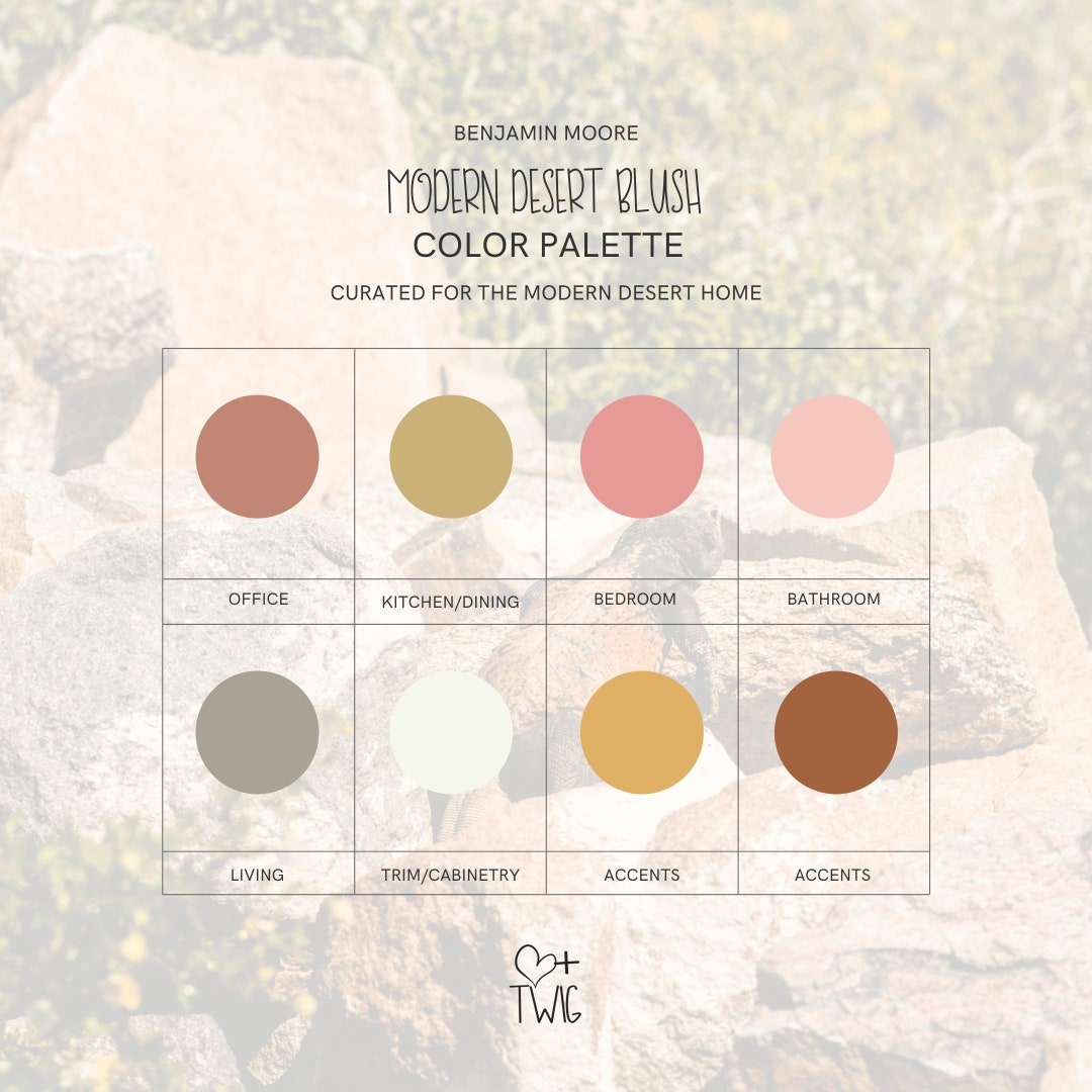 Modern Desert Blush Paint Palette, Whole Home Modern Desert Paint ...