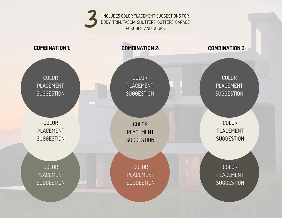 Peppercorn Exterior Paint Color Scheme: 3 Sherwin Williams Combinations ...