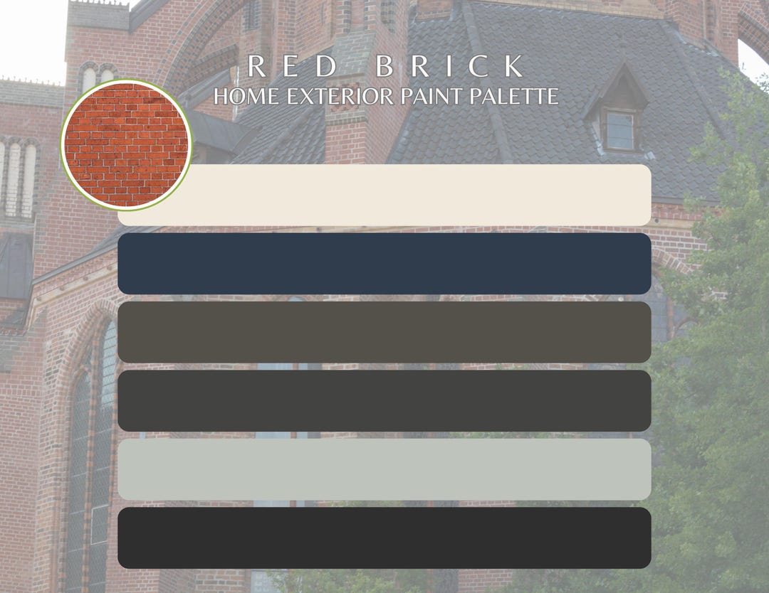 Red Brick Paint Color Scheme, Complement Brick Exterior Paint Colors ...