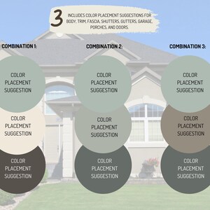 Quietude Green Exterior Paint Color Scheme: 6 Sherwin Williams Colors ...