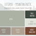 Exterior Mountain Rustic Paint Palette, Paint for Mountain Home ...