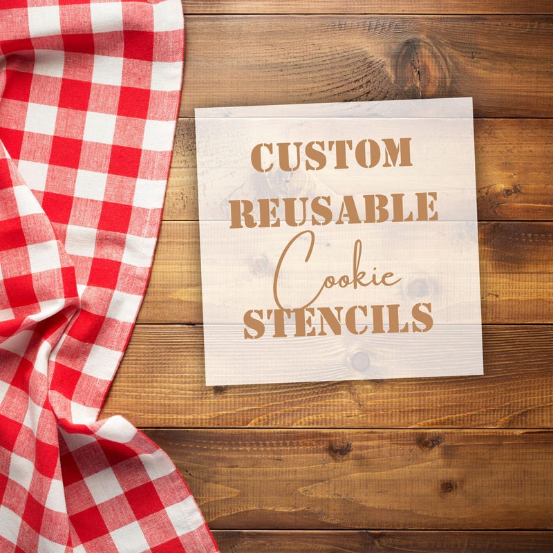 Custom Cookie Stencils Custom - Etsy