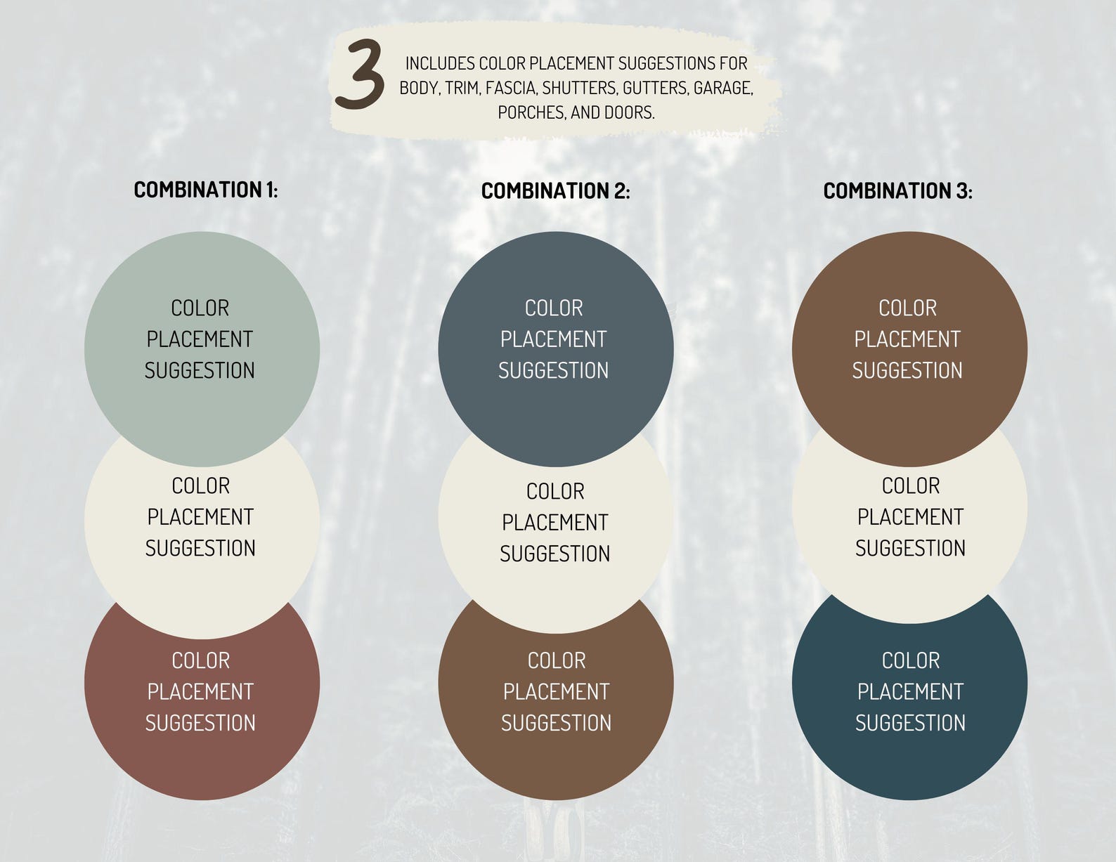 Pacific Northwest Exterior Paint Palette: 6 Sherwin Williams Colors ...