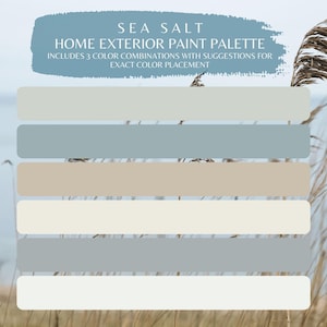 Sea Salt Exterior Paint Color Scheme, Complement Brick or Stone ...