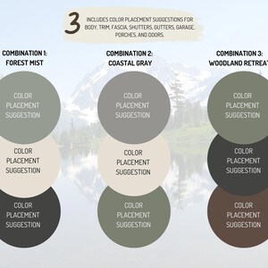 Pacific Northwest Exterior Paint Palette: Modern Mountain House Colors ...