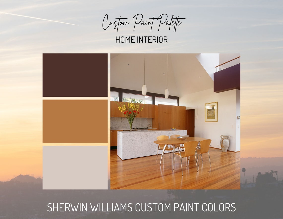 Custom Interior Paint Color Palette Custom Interior Design - Etsy