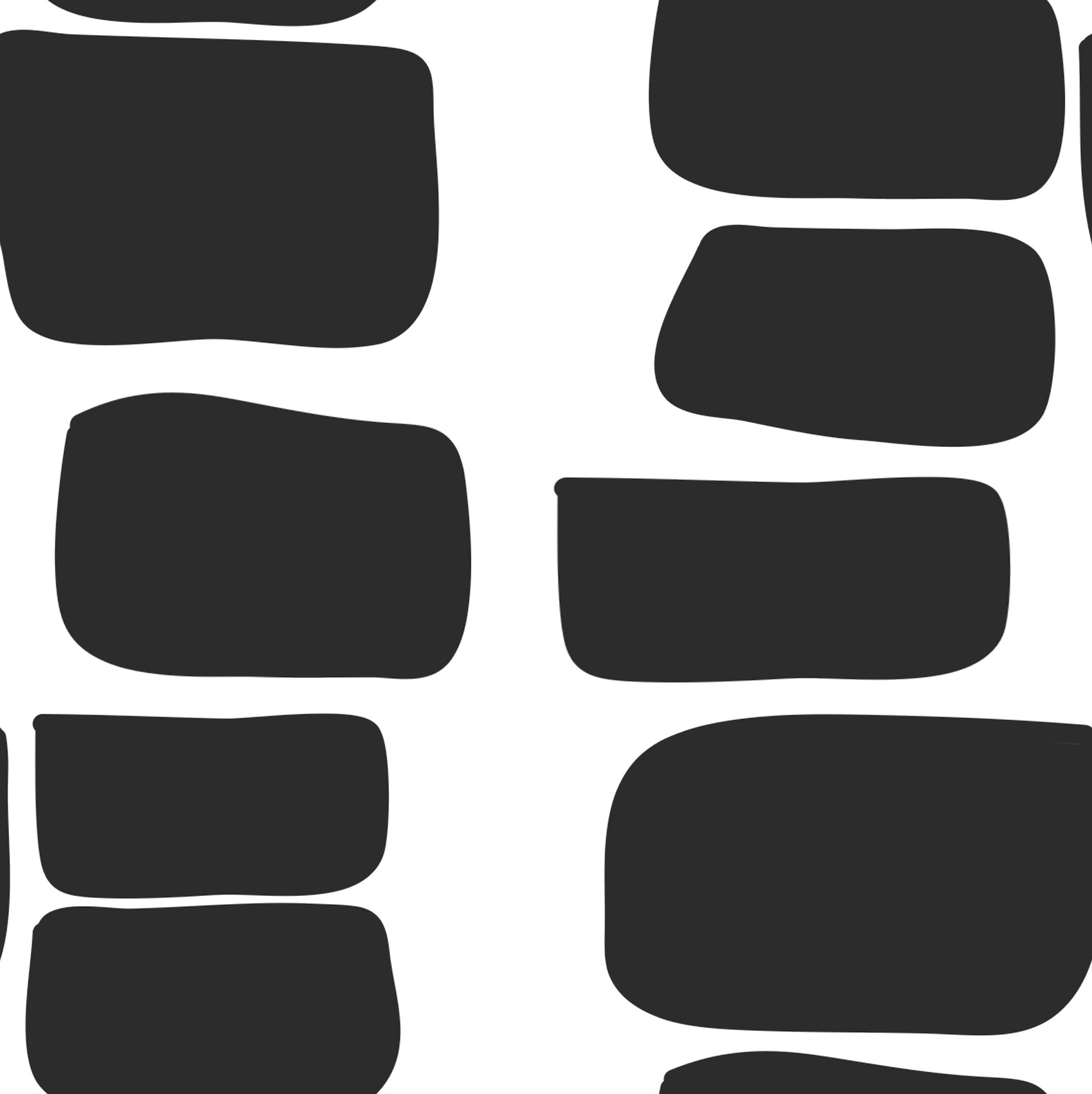 Random Rectangles Stencil Medium Stencil Modern Hand Drawn | Etsy