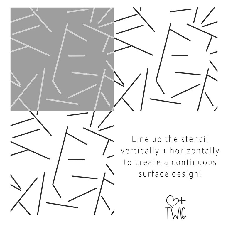 Abstract Wallpaper Wall Stencil Abstract Art Wall Seamless - Etsy Nederland