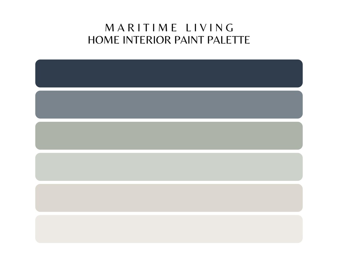 Maritime Interior Paint Palette: Coastal Fisherman Color Scheme ...