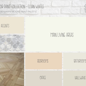 Clean White Paint Palette, Whole Home White Paint Colors, Nordic Home ...