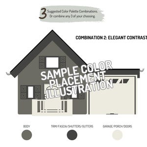 Sea Salt Exterior Paint Color Scheme, Complement Brick or Stone ...